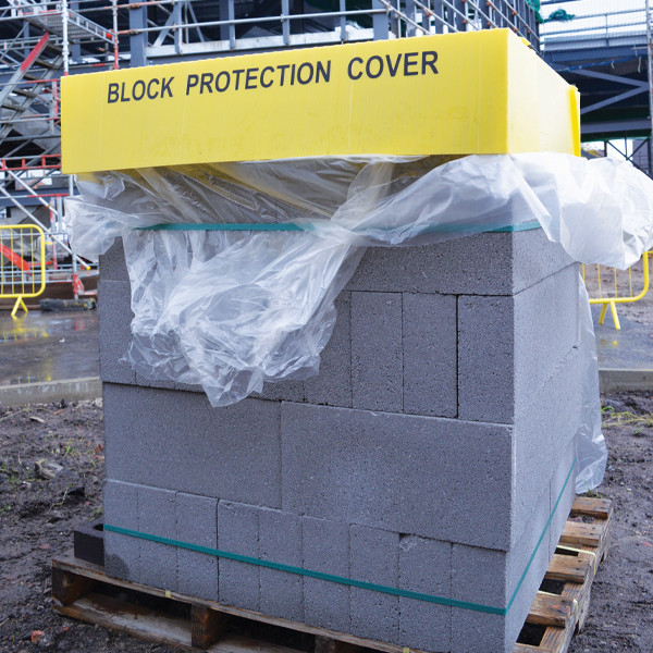Block Protection Cover 200mm x 910mm x 910mm Yellow (20)