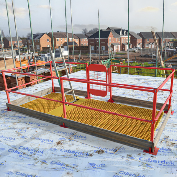 Railsafe Safety Post Standard 200mm x 1026mm (w/Anti Luce)